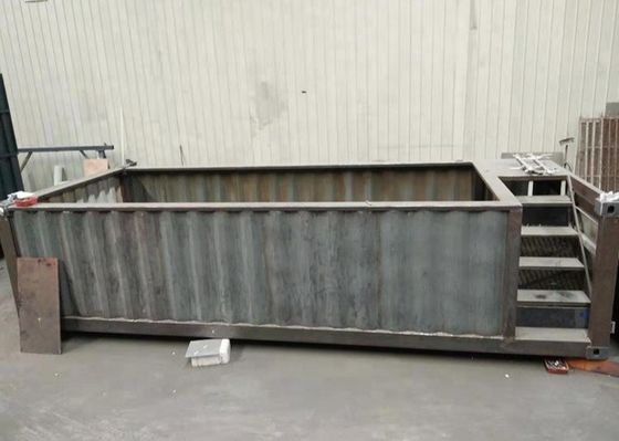 Toughened Glass Swimming Pool Shipping Container 20GP Steel Structure