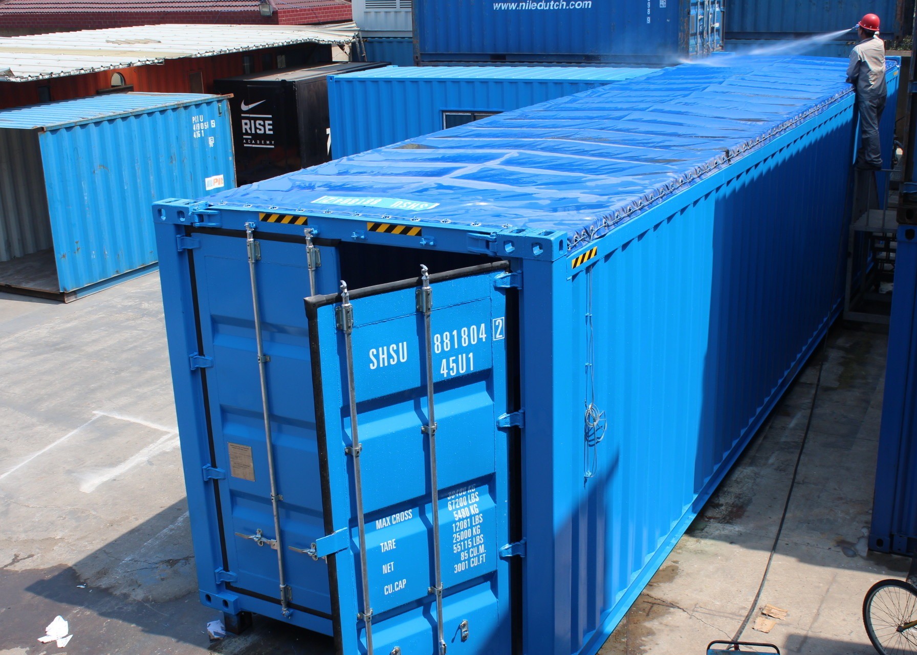 Folding Roof 40OT Open Top Dry Freight Container