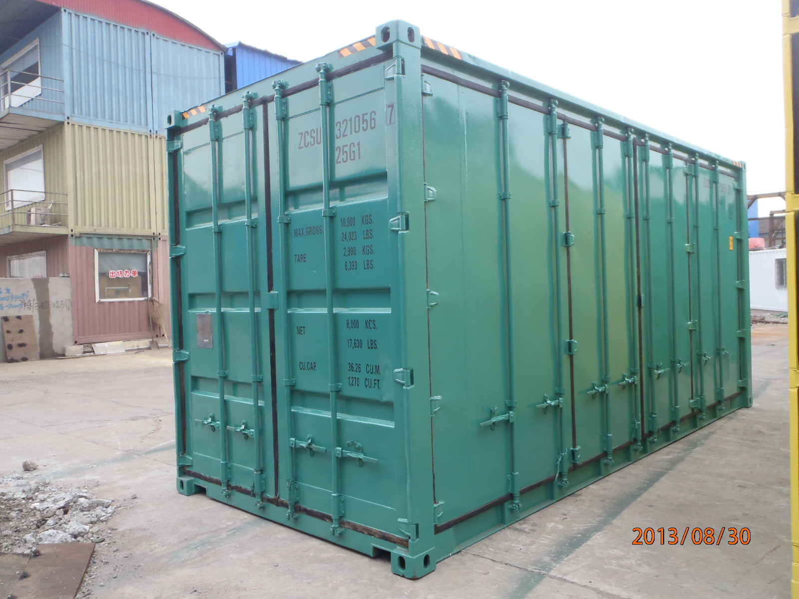 20FT Steel Mechanical Shipping Container Equipment 5800mm Length